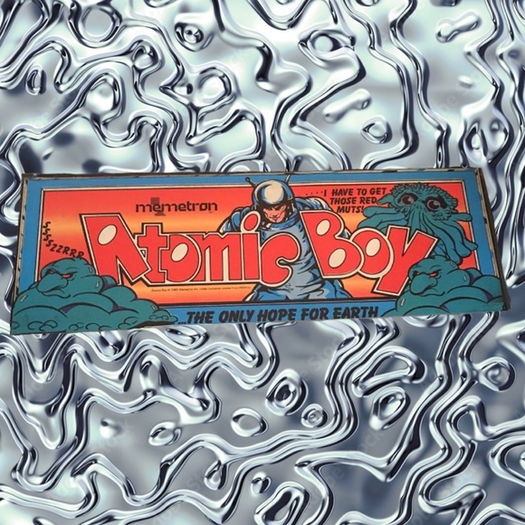Video Games & Consoles | Original Memetron Atomic Boy Arcade Video Game Marquee | Poshmark